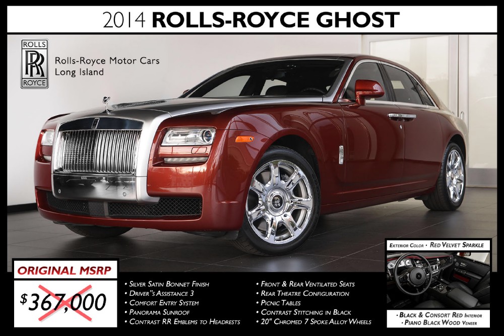 Matte Red Rolls Royce Ghost